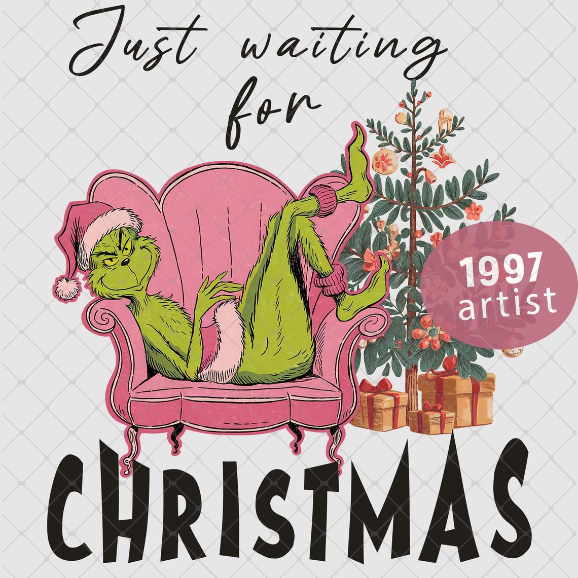 Just Waiting for Grinch Christmas Png, Funny Christmas Png, Grinc Png ...
