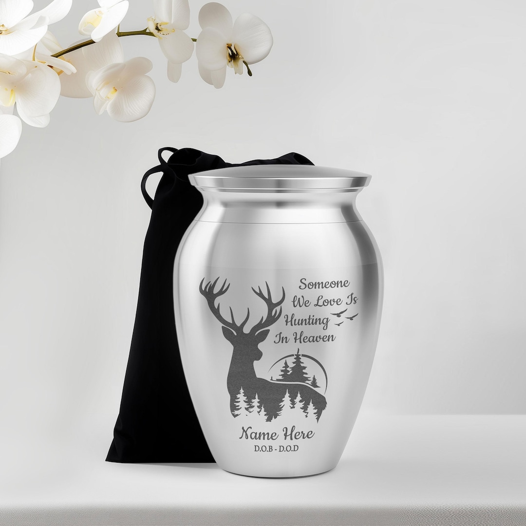 Personalized Deer Hunting Mini Urns Stainless Steel, Decorative ...