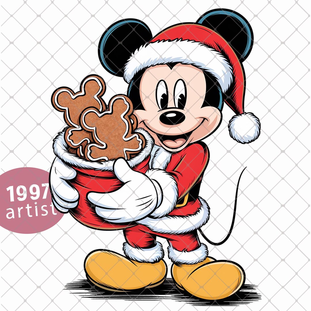 Mickey Christmas Png, Gingerbread Christmas Png, Disney Christmas Png ...
