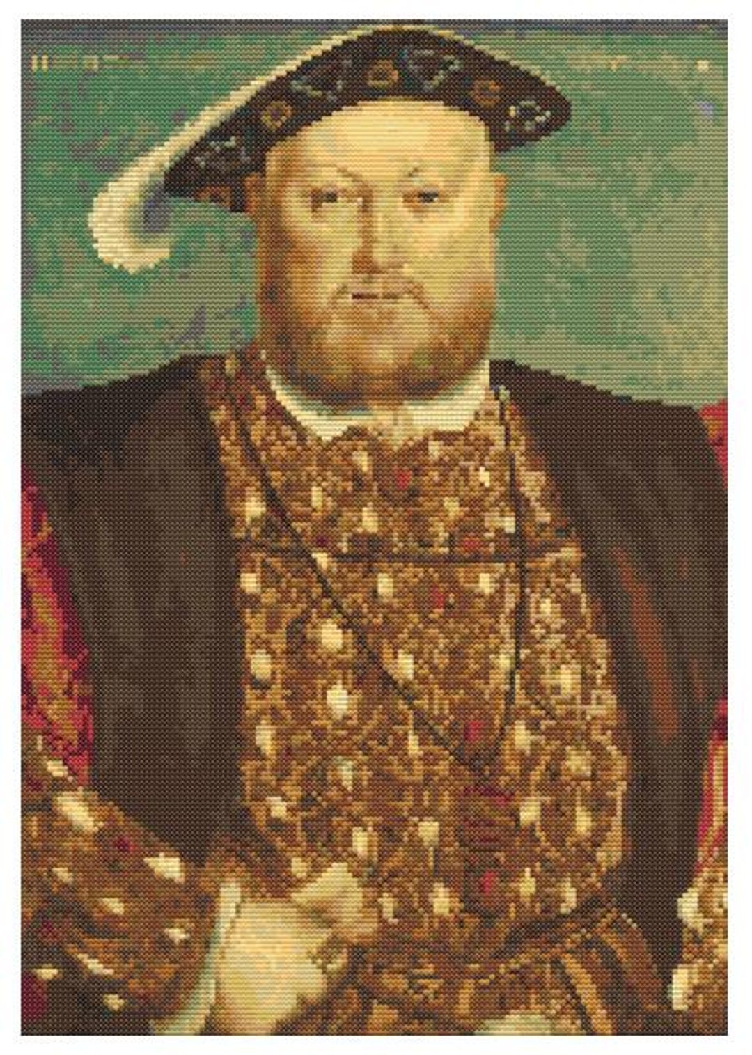 King Henry VIII Cross Stitch Pattern - Etsy