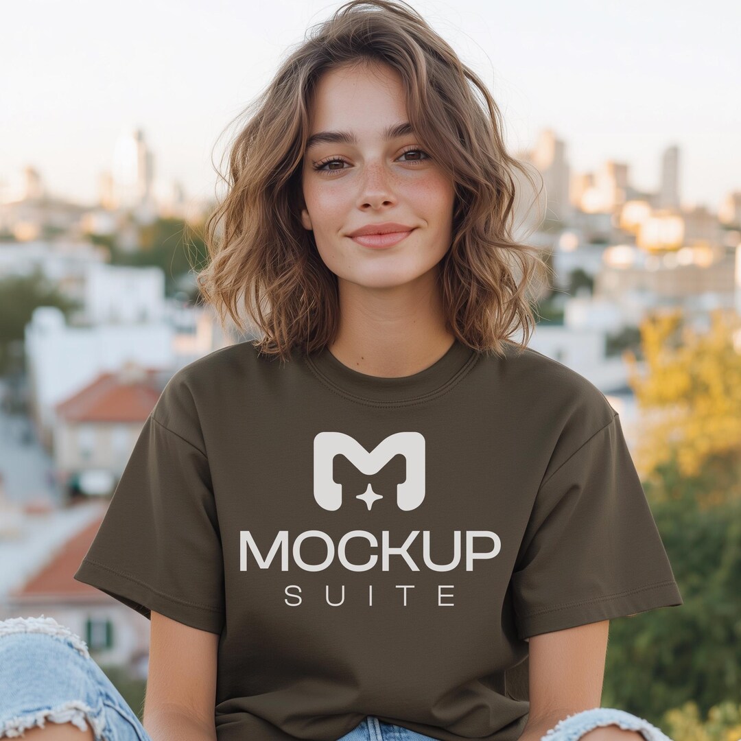 The Best Bella Canvas 3001 Army Mockup, Trendy Mockups for Womendsds ...
