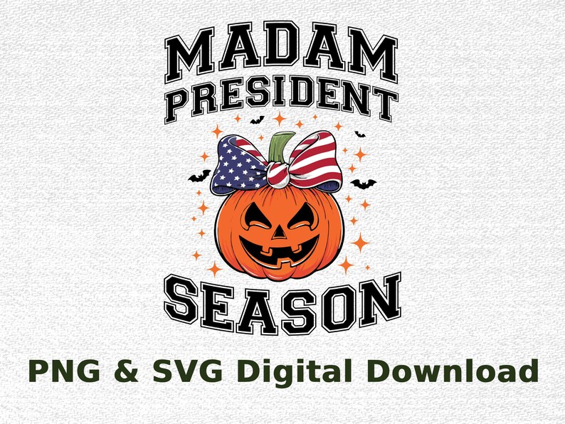 Madam President Spooky Season Png and Svg, Kamala Harris Png, Political ...