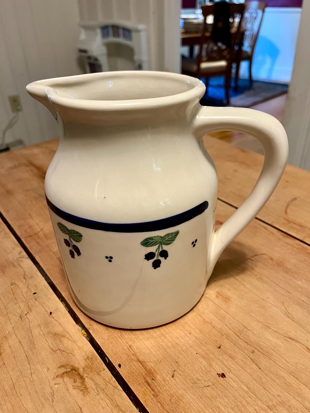 Hartstone Vintage Blueberry Pitcher - Etsy