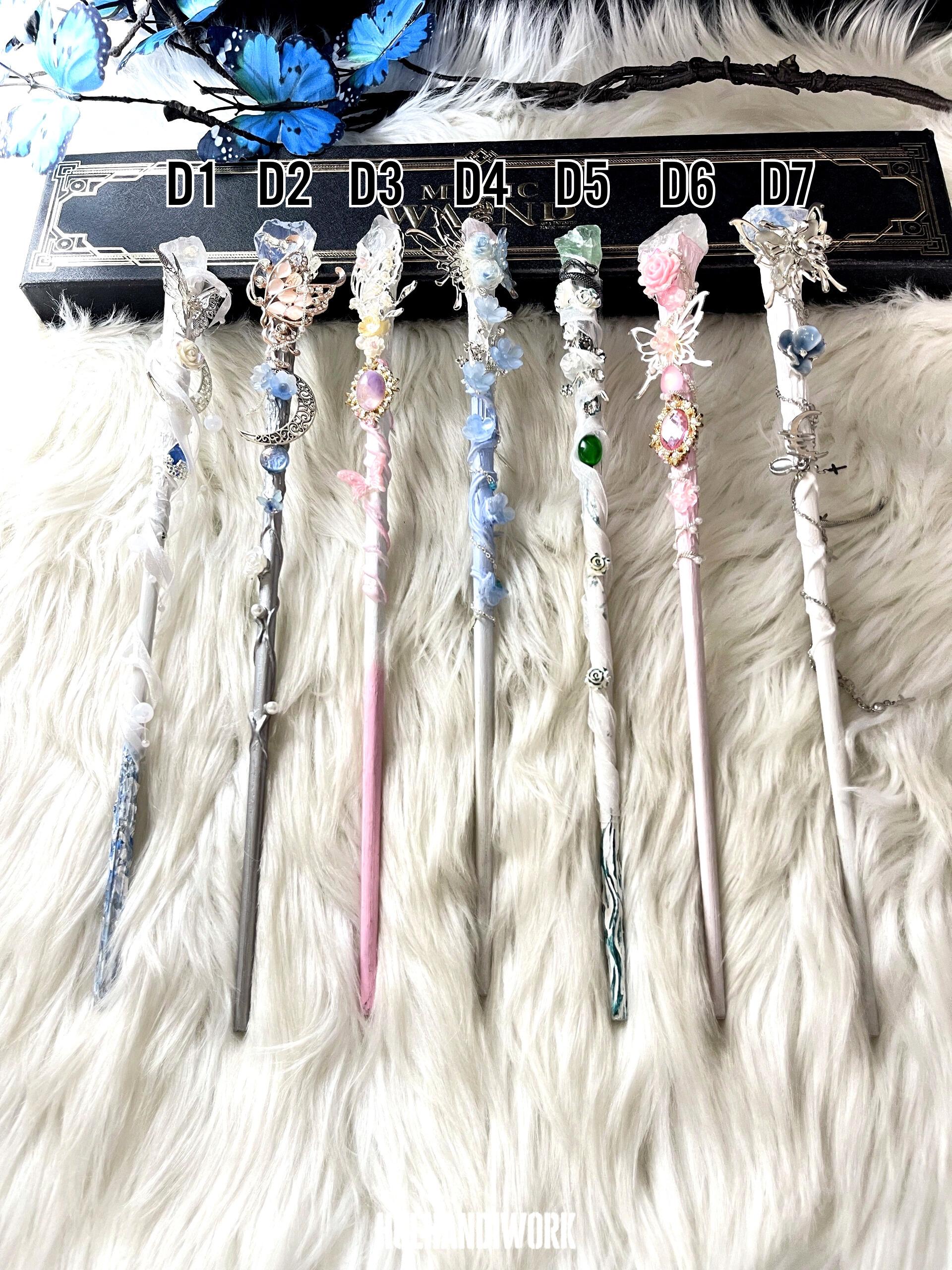 Fairy Magic Wand: Crystal, Butterfly & Moon - Cosplay Prop - Etsy