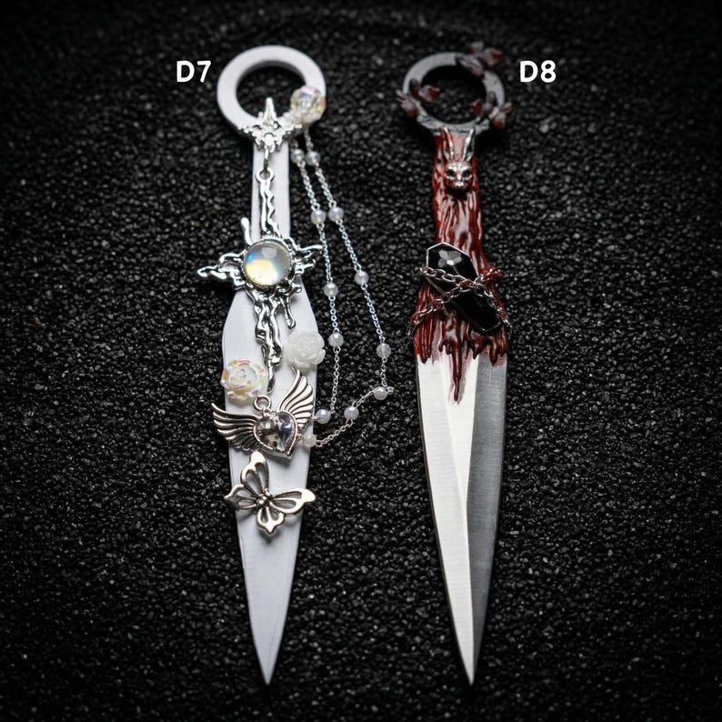 Dark Romantic Rose Dagger: Gothic Fantasy Cosplay Prop, Witch Costume ...