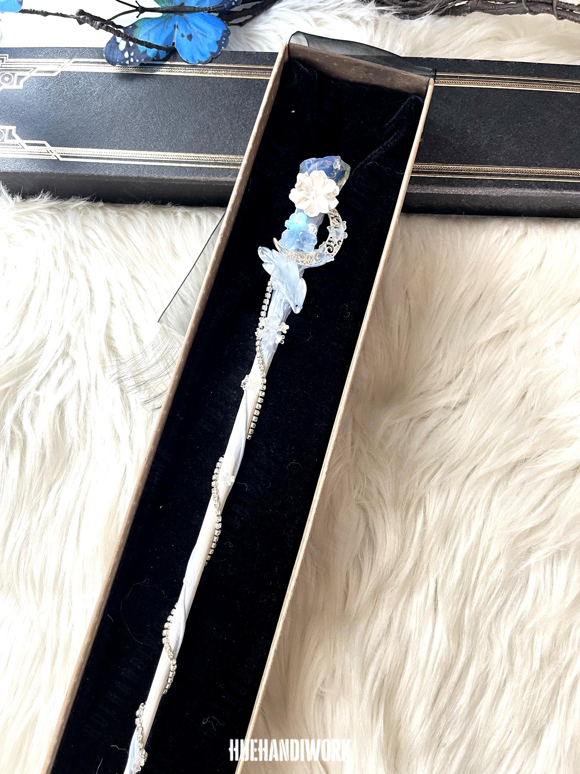 Fairy Magic Wand: Crystal, Butterfly & Moon - Cosplay Prop - Etsy