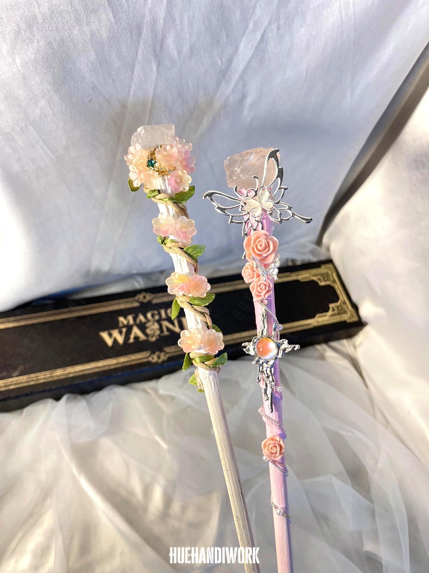 Fairy Butterfly Moon Magic Wand: Handmade Witch Cosplay Prop - Etsy