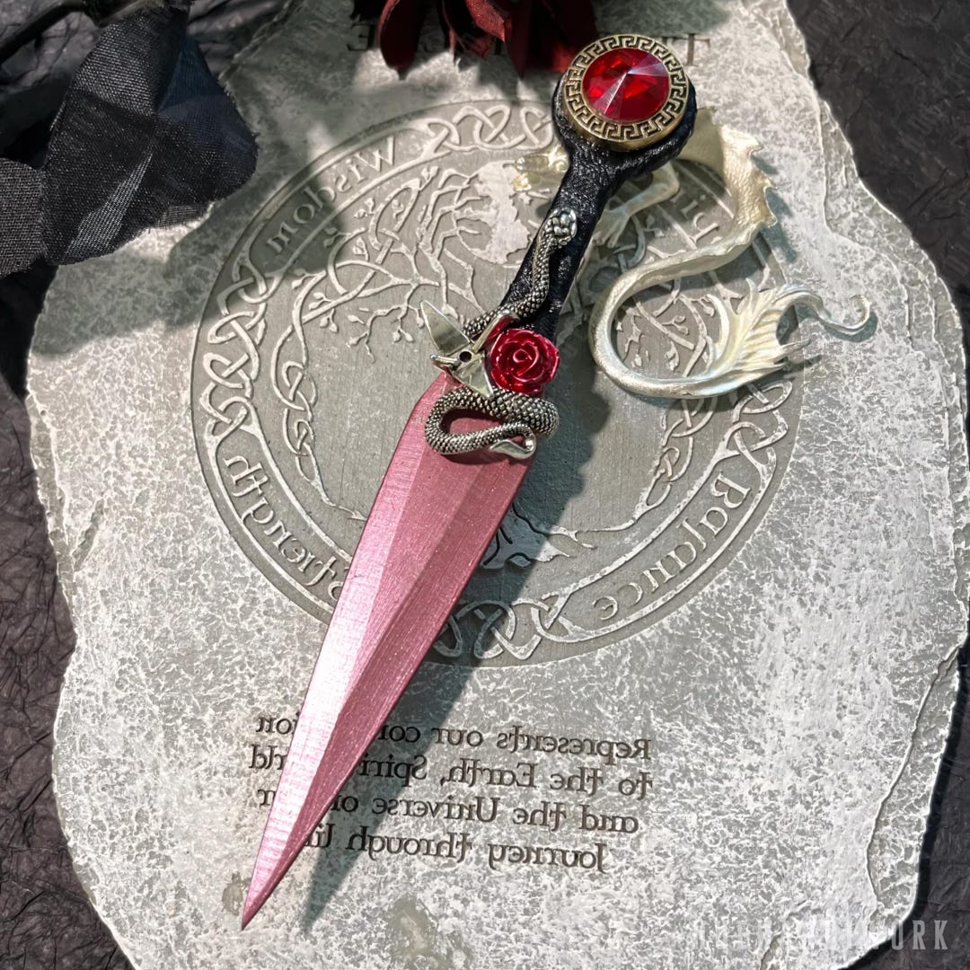 7" Handmade Pink Woman Dagger, Unique Bridesmaid Gift, Gift for ...