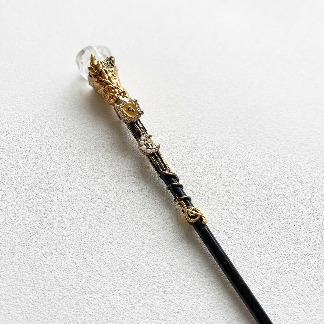 Handmade Crystal Wand - Fairy Magic Cosplay Prop for Ritual & Fantasy ...