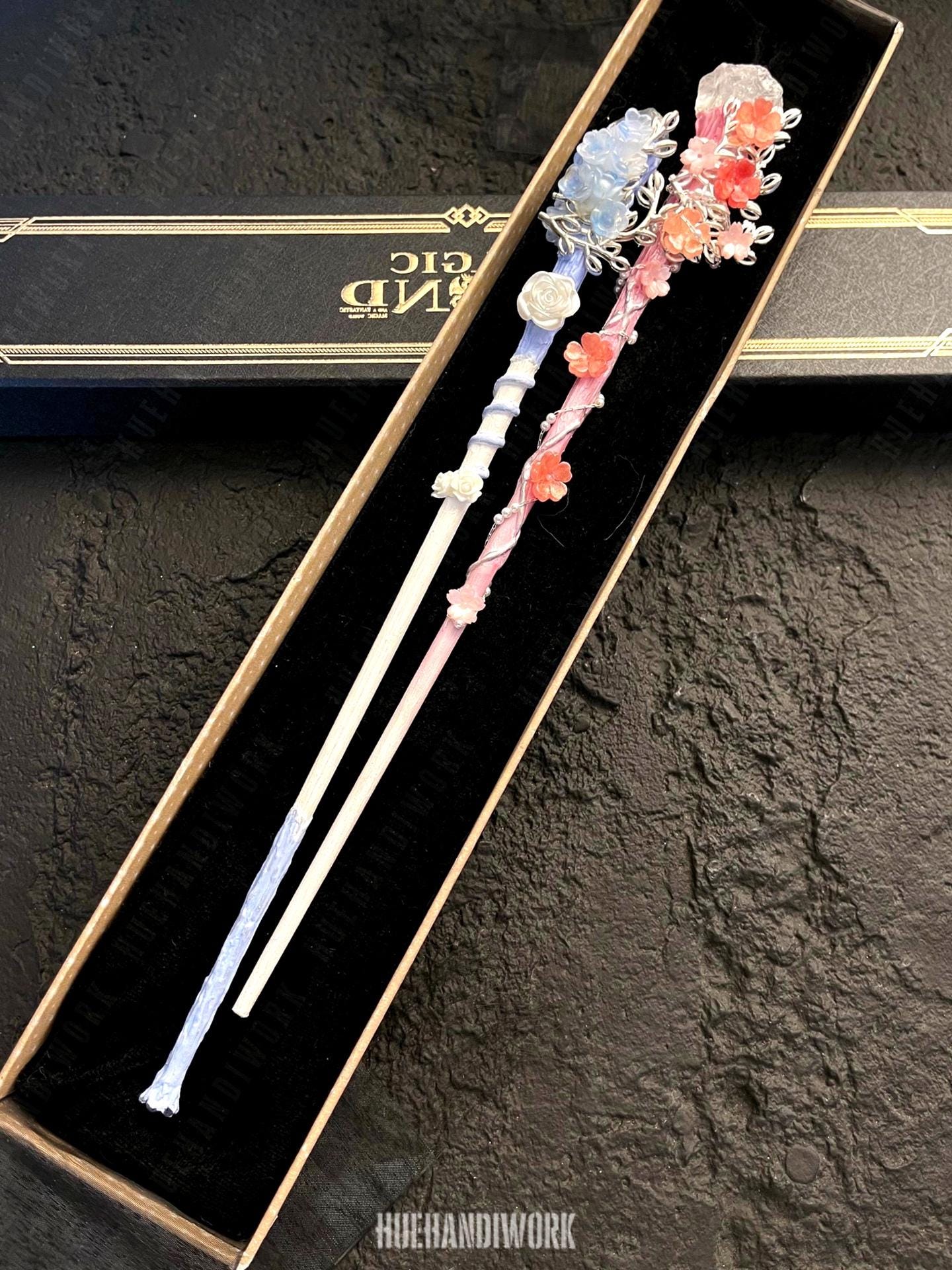 Celestial Moon Crystal Wand: Handmade Fairy Magic Wand for Cosplay ...