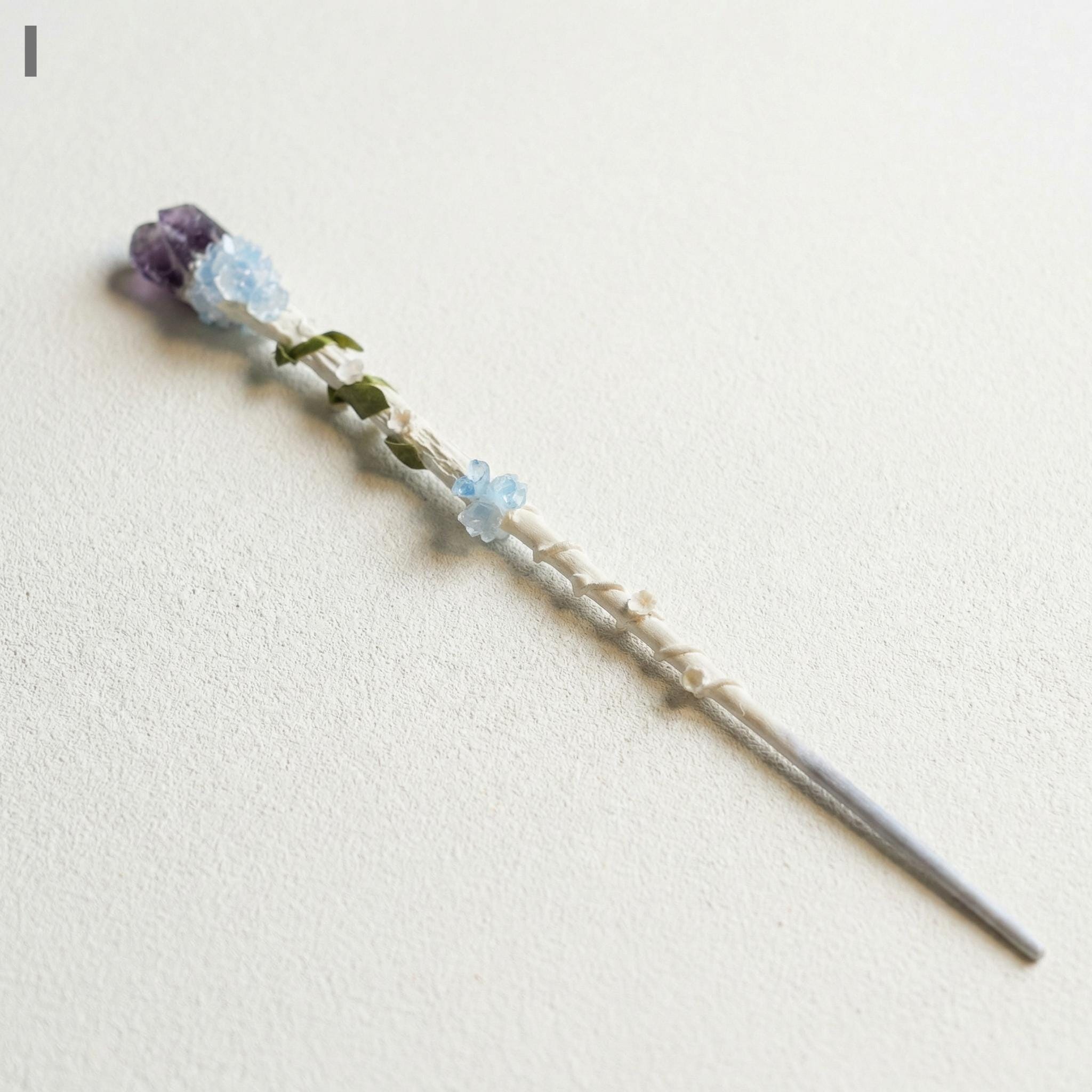 Handmade Crystal Wand - Fairy Magic Cosplay Prop for Ritual & Fantasy ...