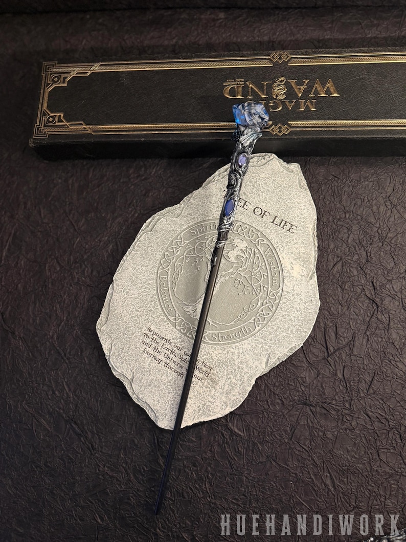 Handcrafted Fantasy Wizard Wand Collection: Gothic Dark Sorcerer ...