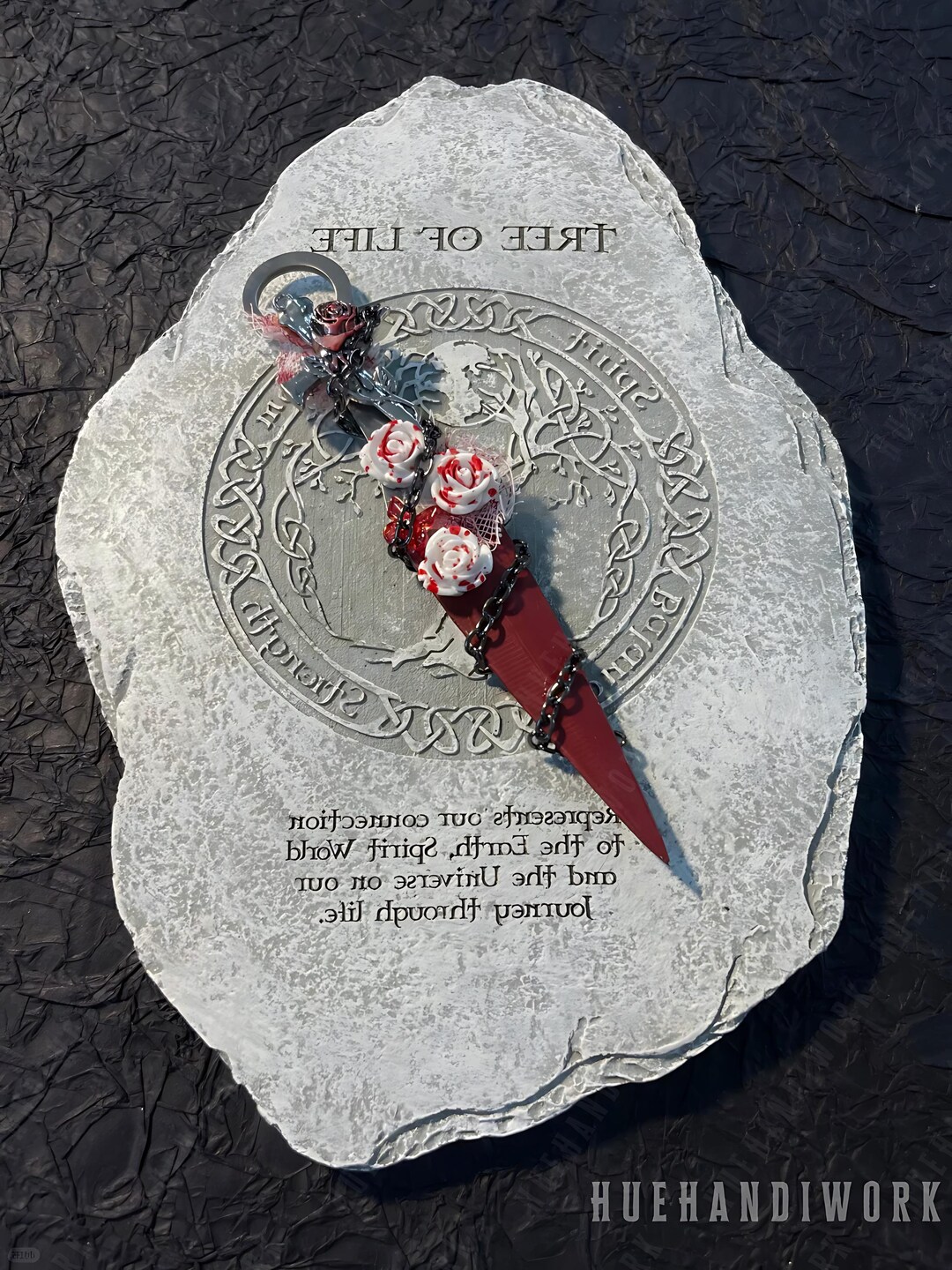 Handmade Decorative Dagger With Flower, Protection Symbol Gift - Etsy