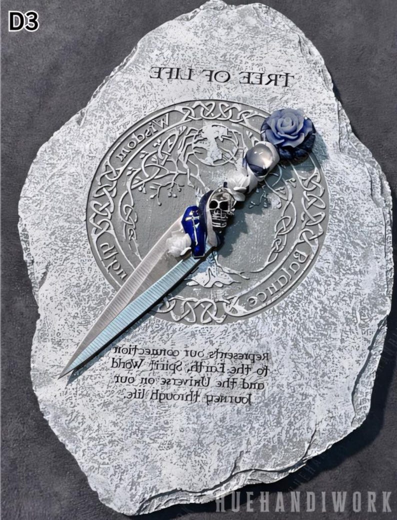 Handcrafted Floral Dagger: Personalized Gothic Wedding Keepsake - Etsy