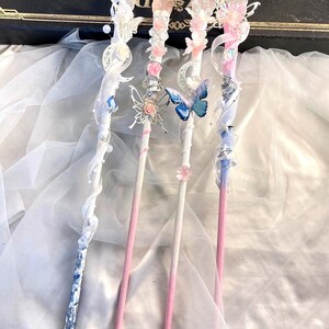 Handmade Crystal Magic Wand, Fairy Moon Scepter, Cosplay Prop - Etsy