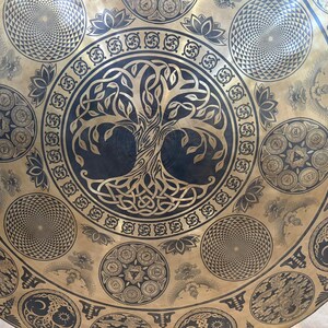 Tree of Life Extra Large Gong for Sound Healing Meditation Yoga ...