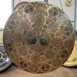 Tree of Life Extra Large Gong for Sound Healing Meditation Yoga ...