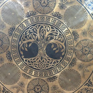 Tree of Life Extra Large Gong for Sound Healing Meditation Yoga ...