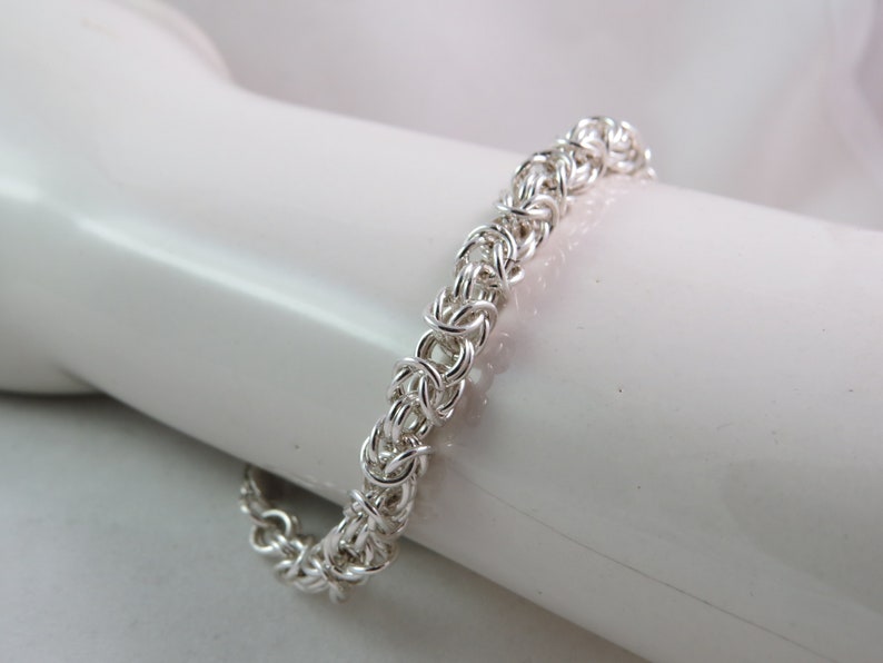 Byzantine Sterling Silver 8 Inch Bracelet Handmade - Etsy