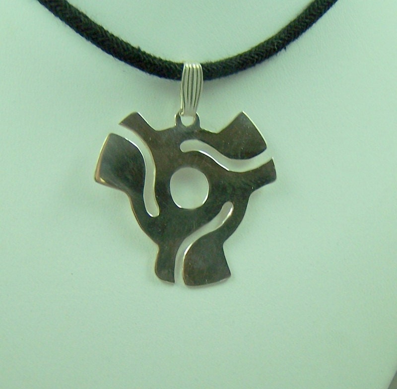 45 Adapter Sterling Silver Pendant - Free Shipping USA - Etsy
