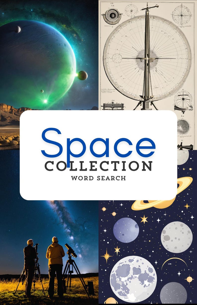 Word Search | Space Collection - Etsy