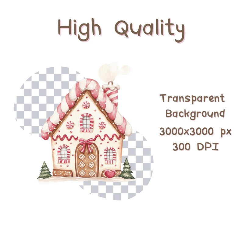 Watercolor Gingerbread Clipart Bundle, Christmas PNG (commercial Use ...