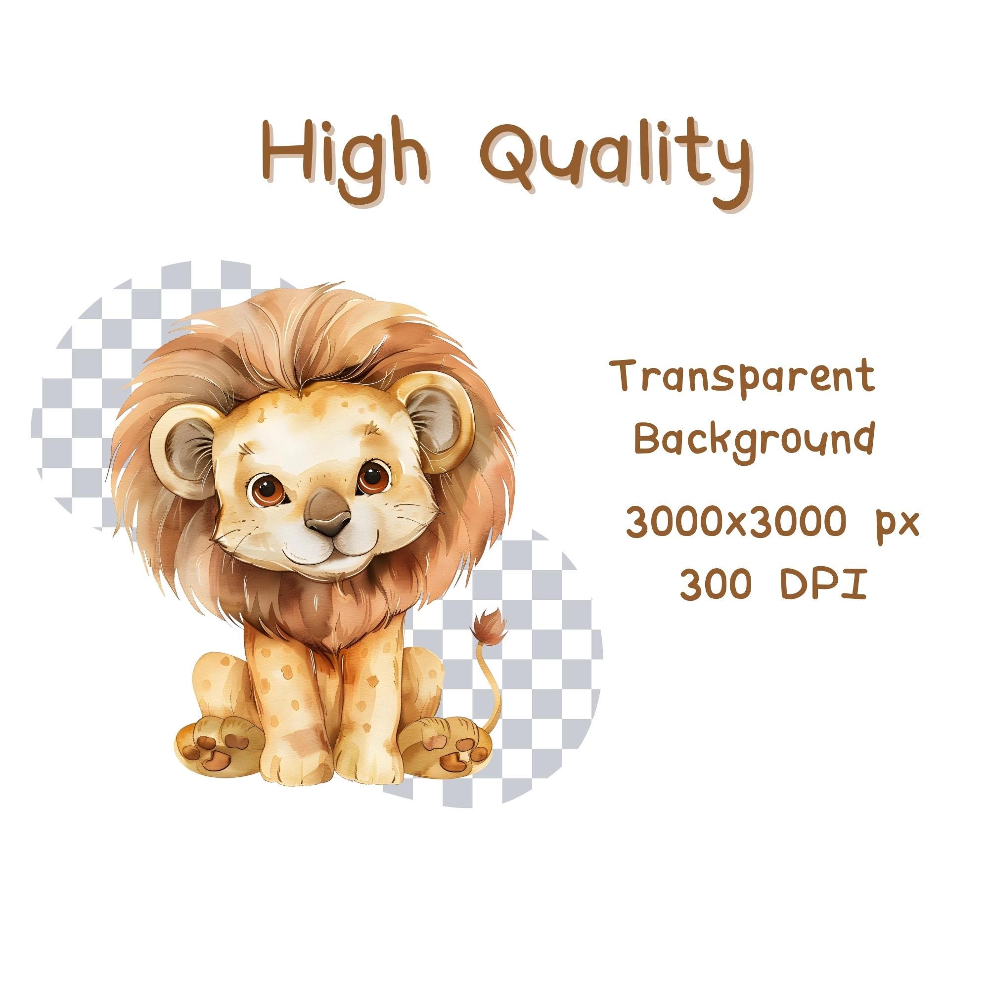 Watercolor Cute Animals Clipart, Watercolor Animals, Cute Animal Bundle ...