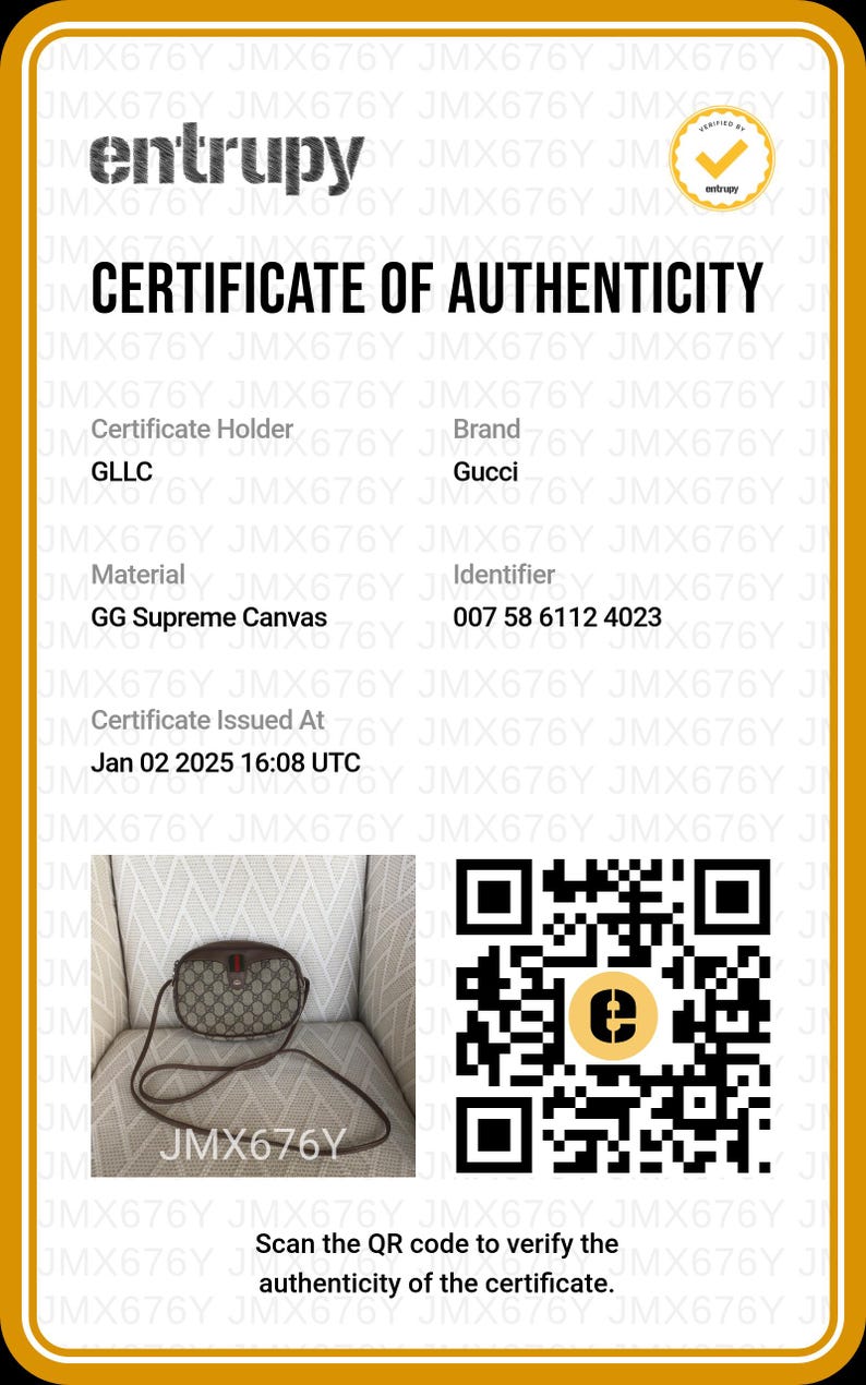 AUTH Vintage Gucci Brown Supreme Canvas Round Zipped Crobb Body 80s ...