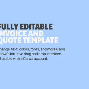 Invoice and Quote Template Editable • Small Business Order Form ...