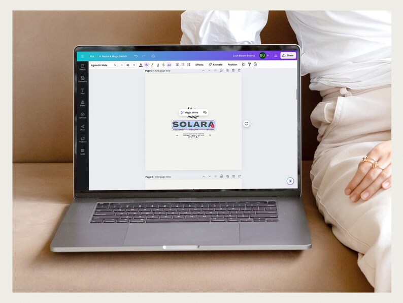 12 Canva Beauty Logo Templates • Premade Logo Design • Logo Template ...