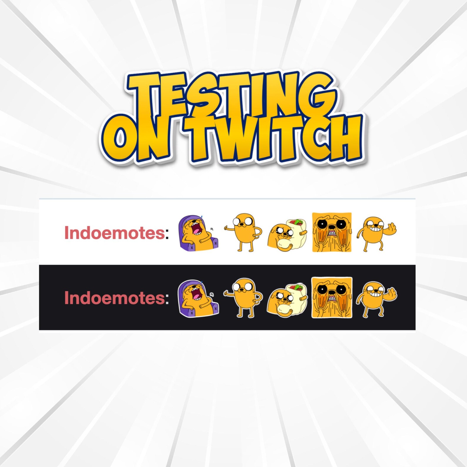 20 Jake the Dog Animated Emotes Pack, Transparent GIF Ready to Use ...
