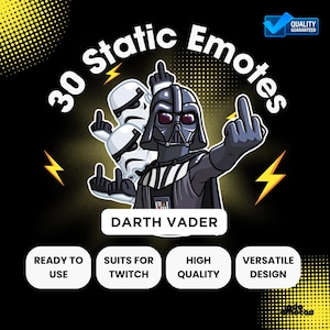 30 Darth Vader Starwars Static Emotes Pack, Transparent PNG Ready to ...