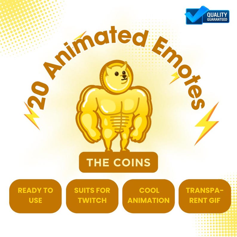 20 the Coins Animated Emotes Pack, Transparent GIF Ready to Use ...