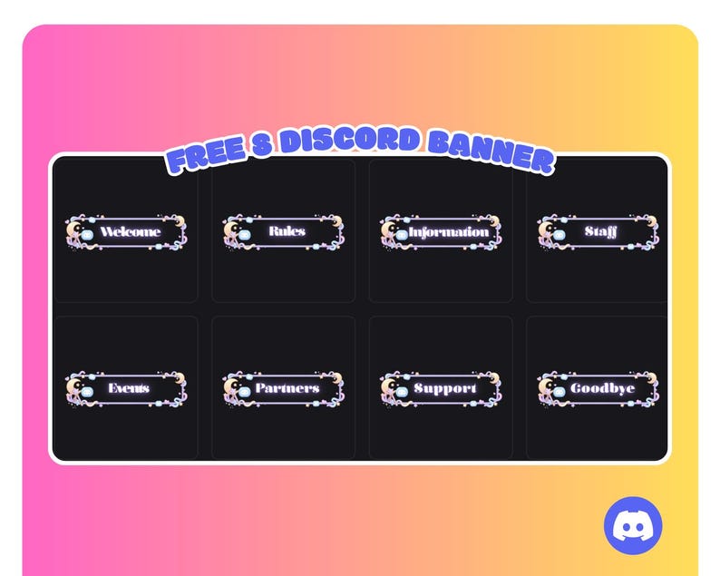 Sailor Luna Discord Server Template | Bonus 8 Discord Banner Included ...
