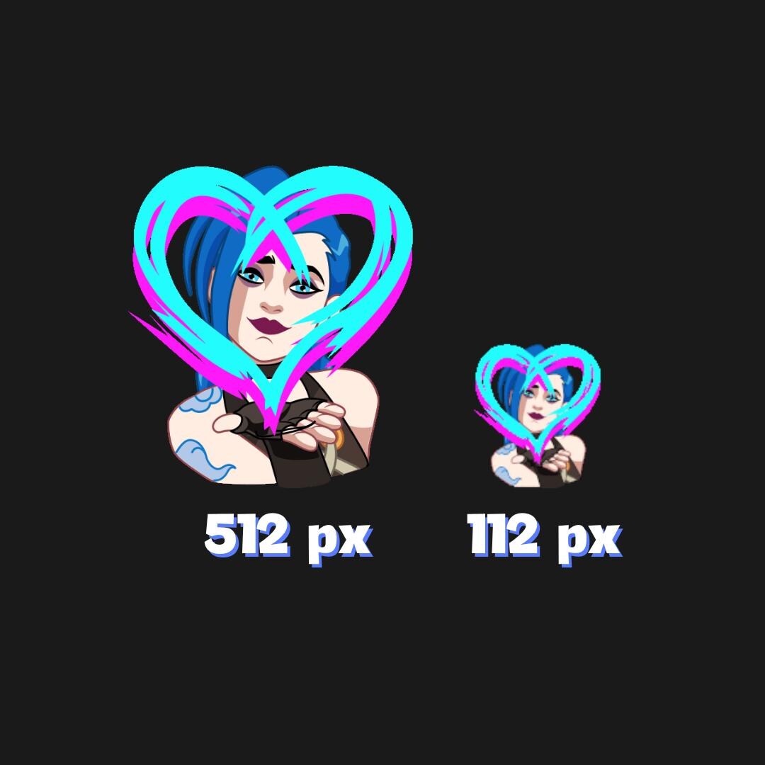 15 Jinx League of Legends Animated Emotes Pack, Transparent GIF Ready ...
