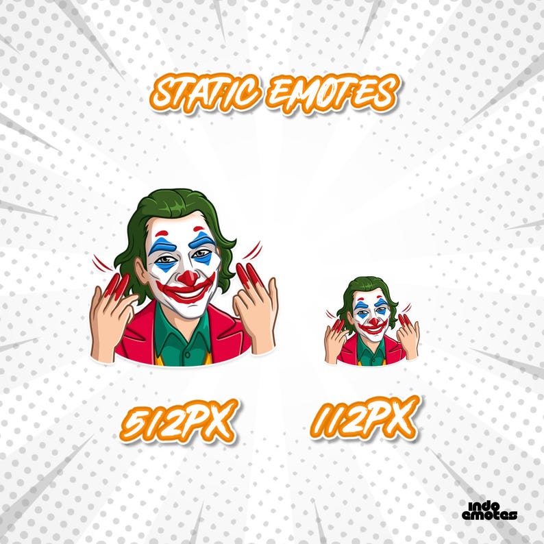 25 Jokker Static Emotes Pack, Transparent PNG Ready to Use | Twitch ...
