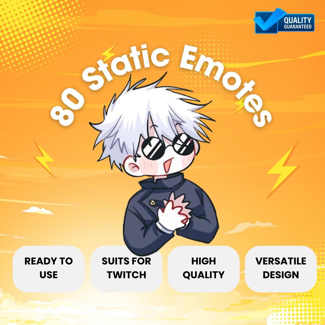 Pop-culture Emotes: Jujutsu Anime Edition - 80 Pngs for Streamers - Etsy