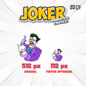 15 Jokker Animated Emotes Pack, Transparent GIF Ready to Use | Twitch ...