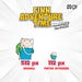 19 Finn Adventure Time Animated Emotes Pack, Transparent GIF Ready to ...