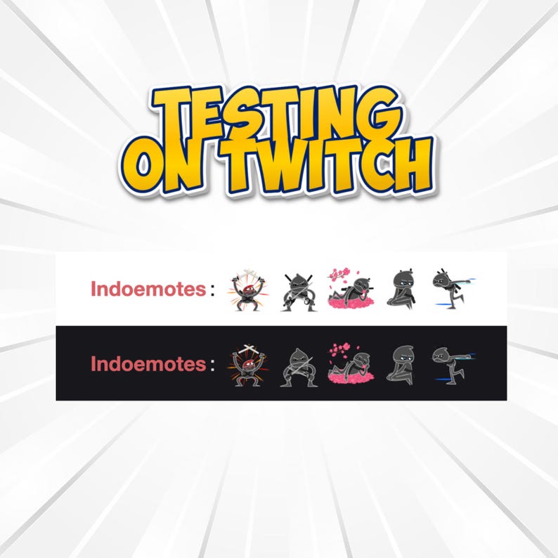 25 Shinobi - Ninja Animated Emotes Pack, Transparent GIF Ready to Use ...