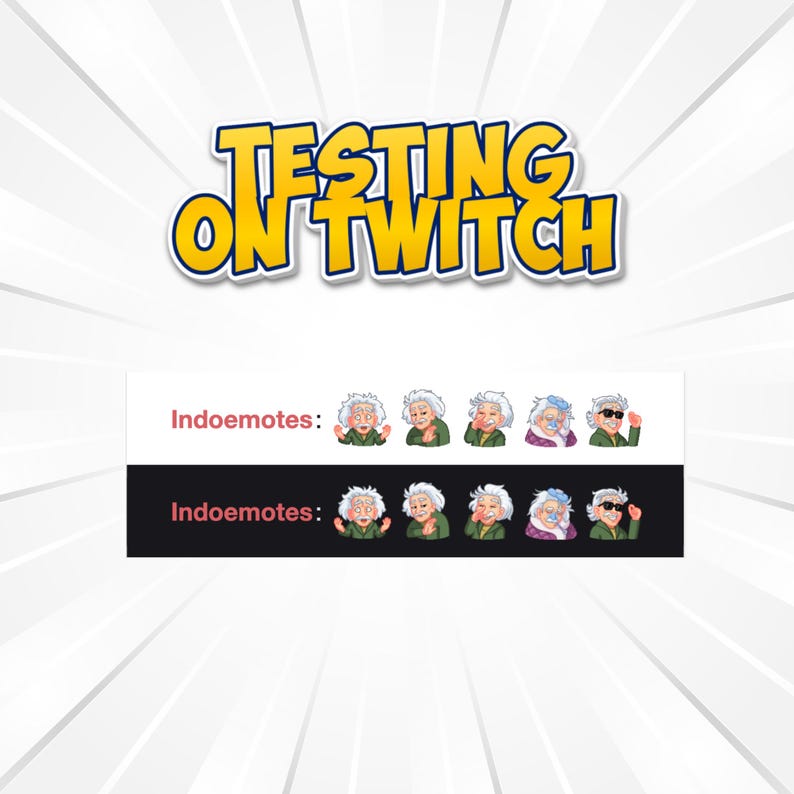 20 Albert Einstein Animated Emotes Pack, Transparent GIF Ready to Use ...