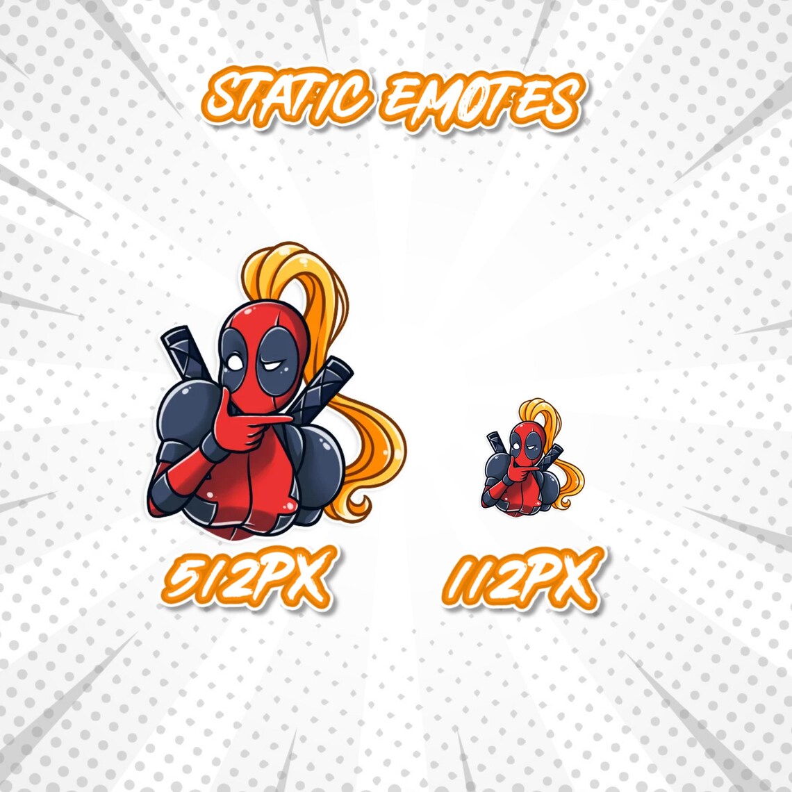 Lady Breadpool Animated Emotes Pack: Twitch Streamer GIF Bundle - Etsy