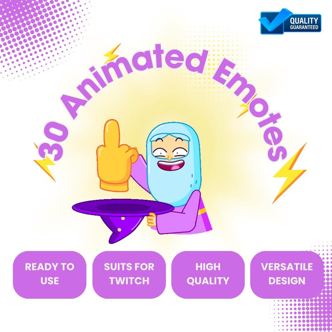 30 Wizard Animated Emotes Pack, Transparent GIF Ready to Use | Twitch ...
