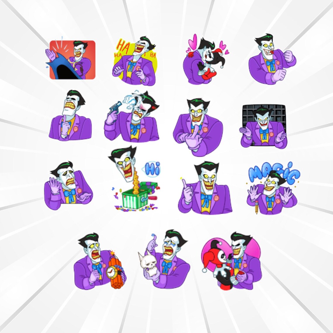15 Jokker Animated Emotes Pack, Transparent GIF Ready to Use | Twitch ...