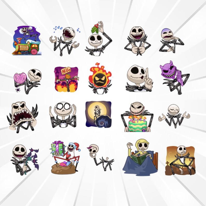 Animated Jack Skeletonkey Emotes Pack: Streaming Twitch Gifs - Etsy