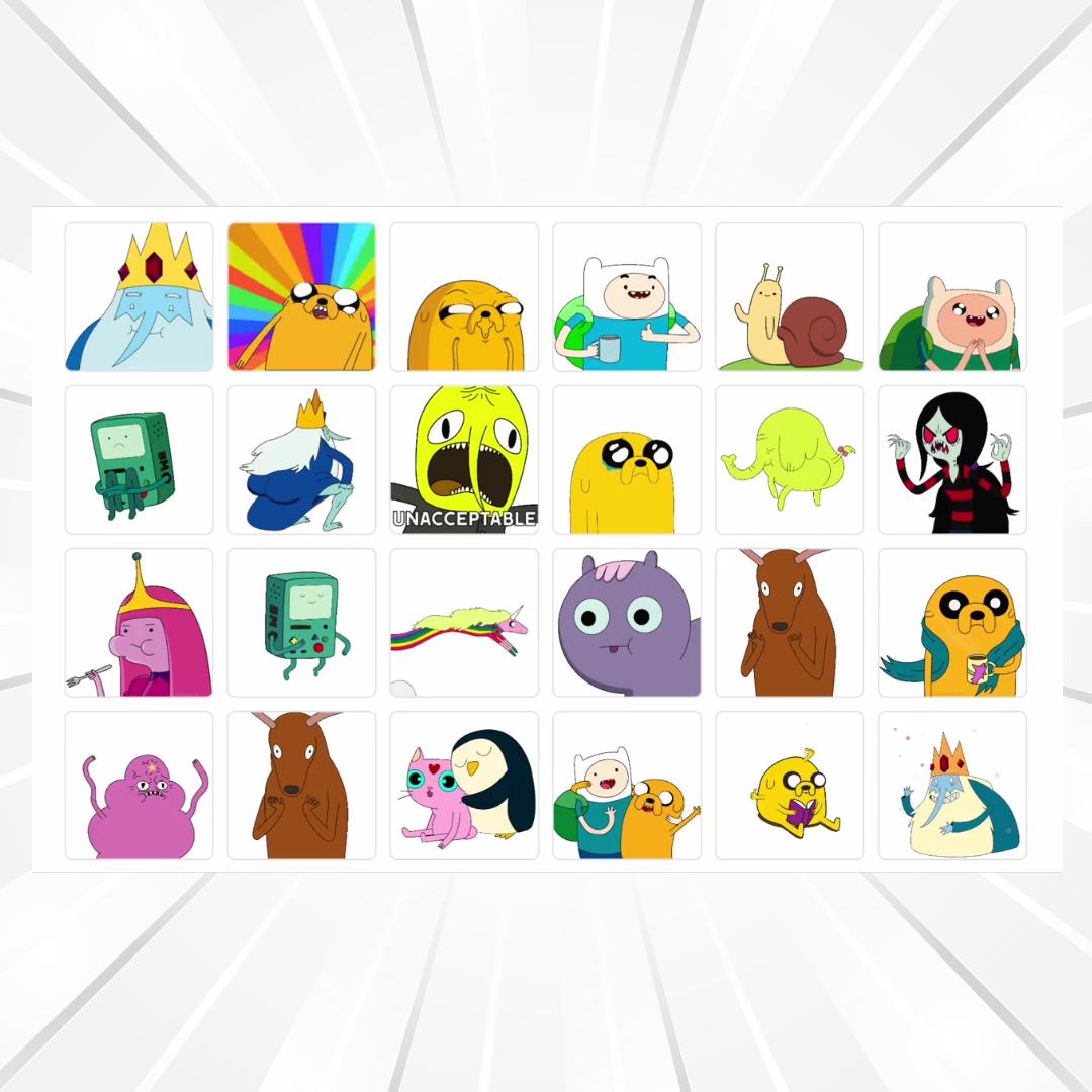 Animated Adventure Cartoon Emotes Pack: Twitch Streamer GIF - Etsy