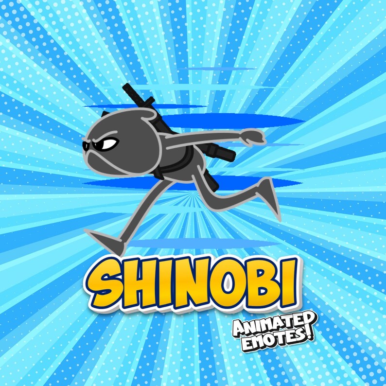 25 Shinobi - Ninja Animated Emotes Pack, Transparent GIF Ready to Use ...