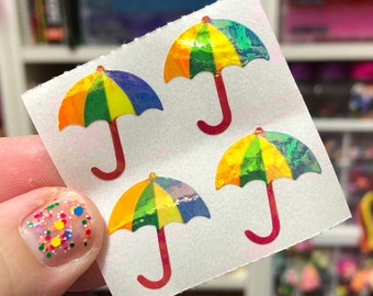 Umbrella Stickers | Etsy