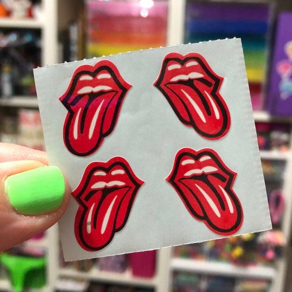 Kiss Tongue Stickers - Etsy