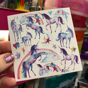 Unicorn Sticker - Etsy